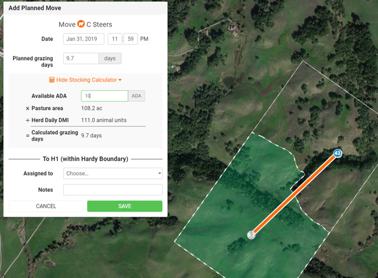 How to Use a Grazing Chart